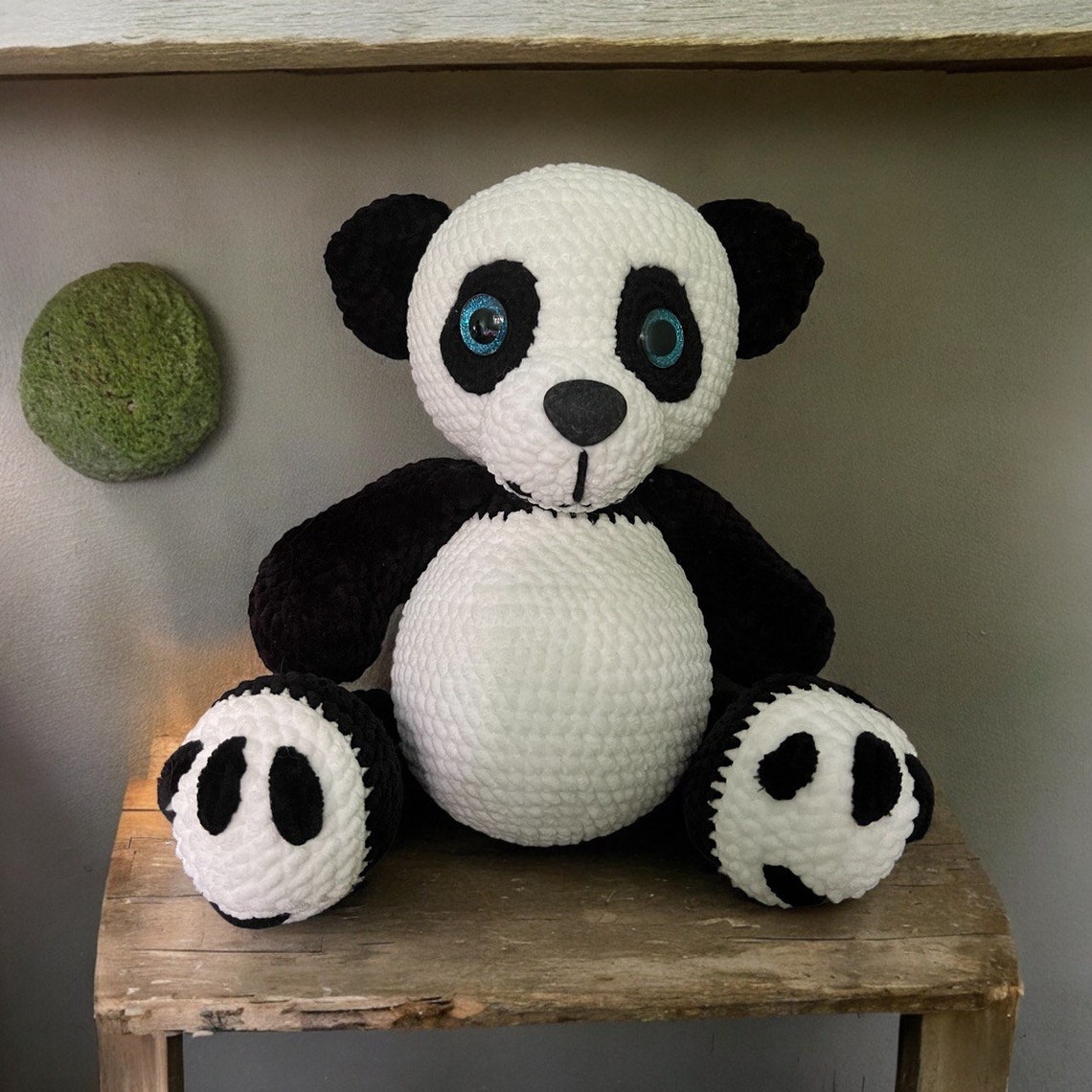 Soft Toy Panda, Handmade Toy, Plush Toy in Amigurumi Style. - Etsy