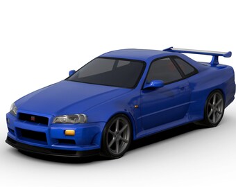 Gtr R34 3d Printed - Etsy