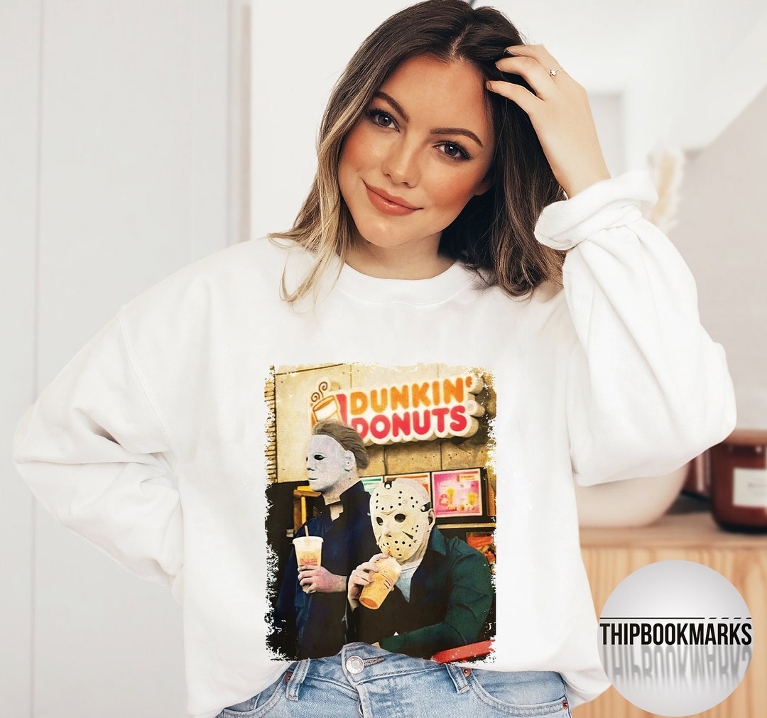 Michael Myers and Jason Voorhees Drink Dunkin Donuts Shirt - Etsy