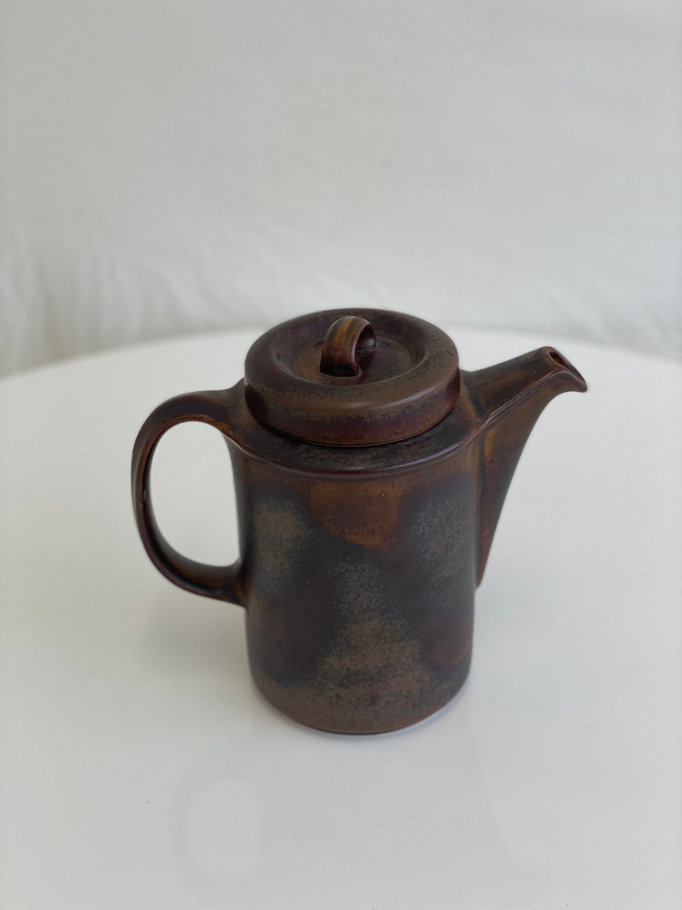 Vintage MCM Arabia Ruska Coffee & Teapot Stoneware Set, Made in Finland ...