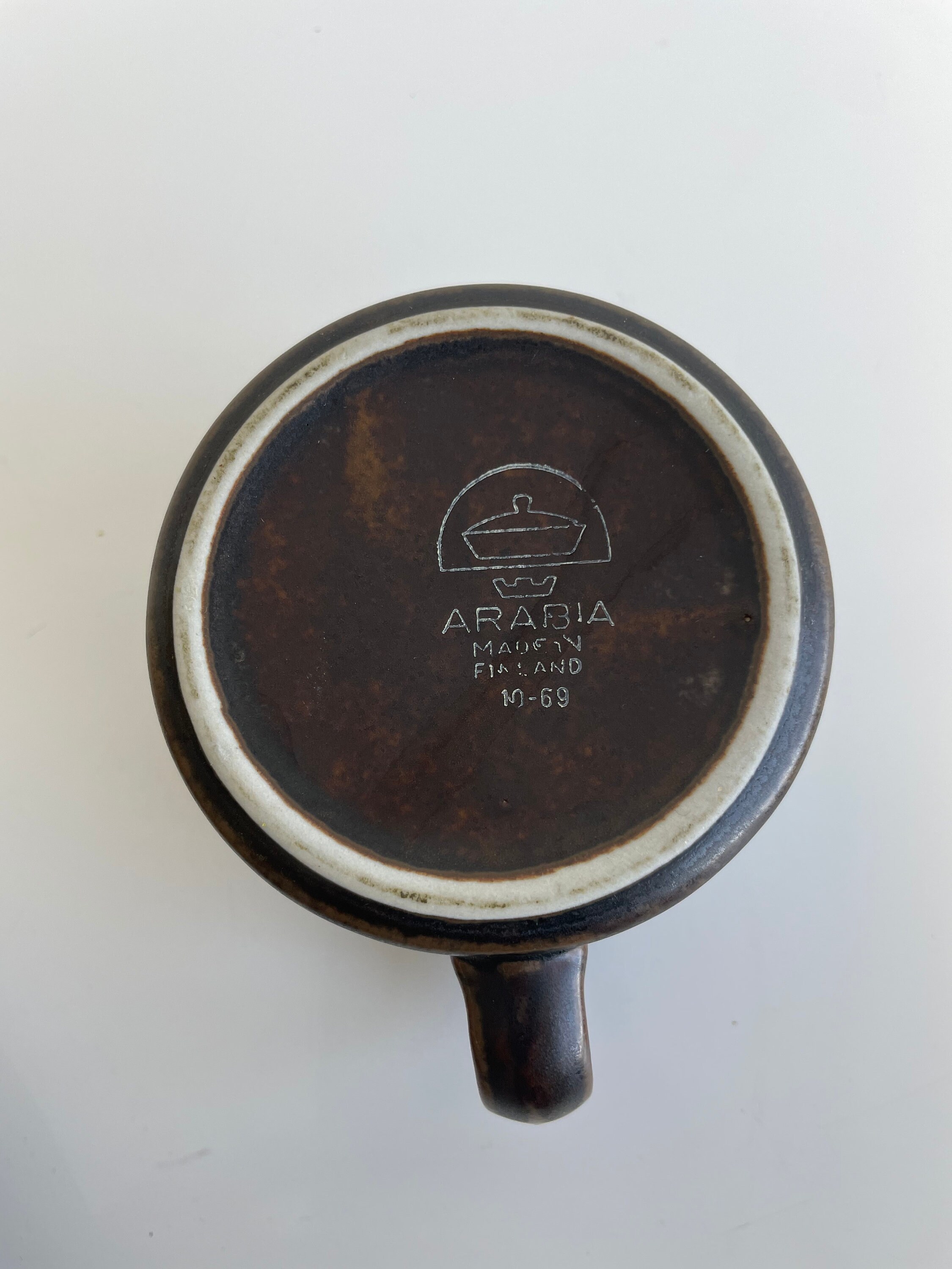 Vintage MCM Arabia Ruska Coffee & Teapot Stoneware Set, Made in Finland ...