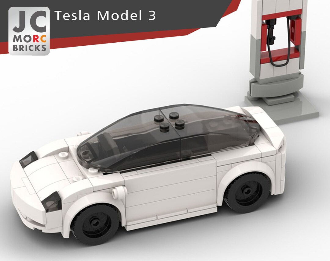 MOC Tesla Model 3 Building Bricks JCMORC102 - Etsy