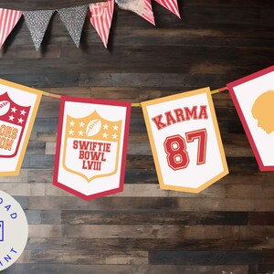 Printable Taylor Swift Superbowl Party Banner Swiftie Bowl Decor - Etsy
