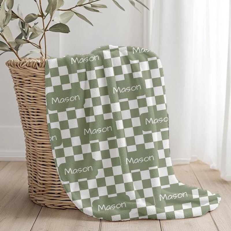 Checkered Blanket - Etsy