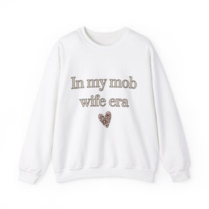 Mob Wife Era, Mob Wife Aesthetic Crewneck Sweatshirt for Women in Black - Etsy