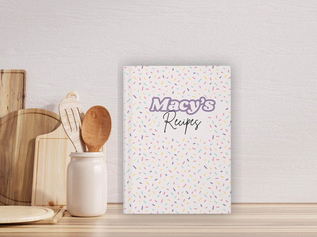 Personalized Recipe Book for Kids & Teens – Sprinkle Custom Cookbook ...