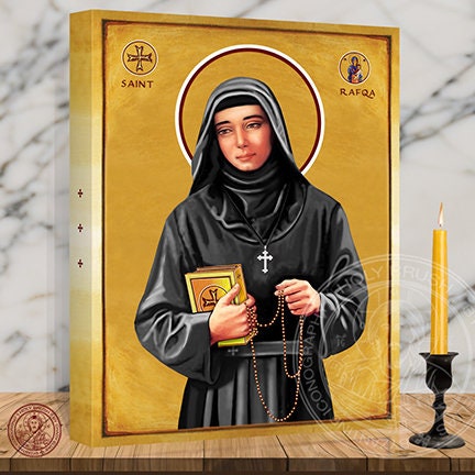 St Rafqa Icon, Rafka Pietra Choboq Ar-rayès - Rebecca is a Maronite Nun ...