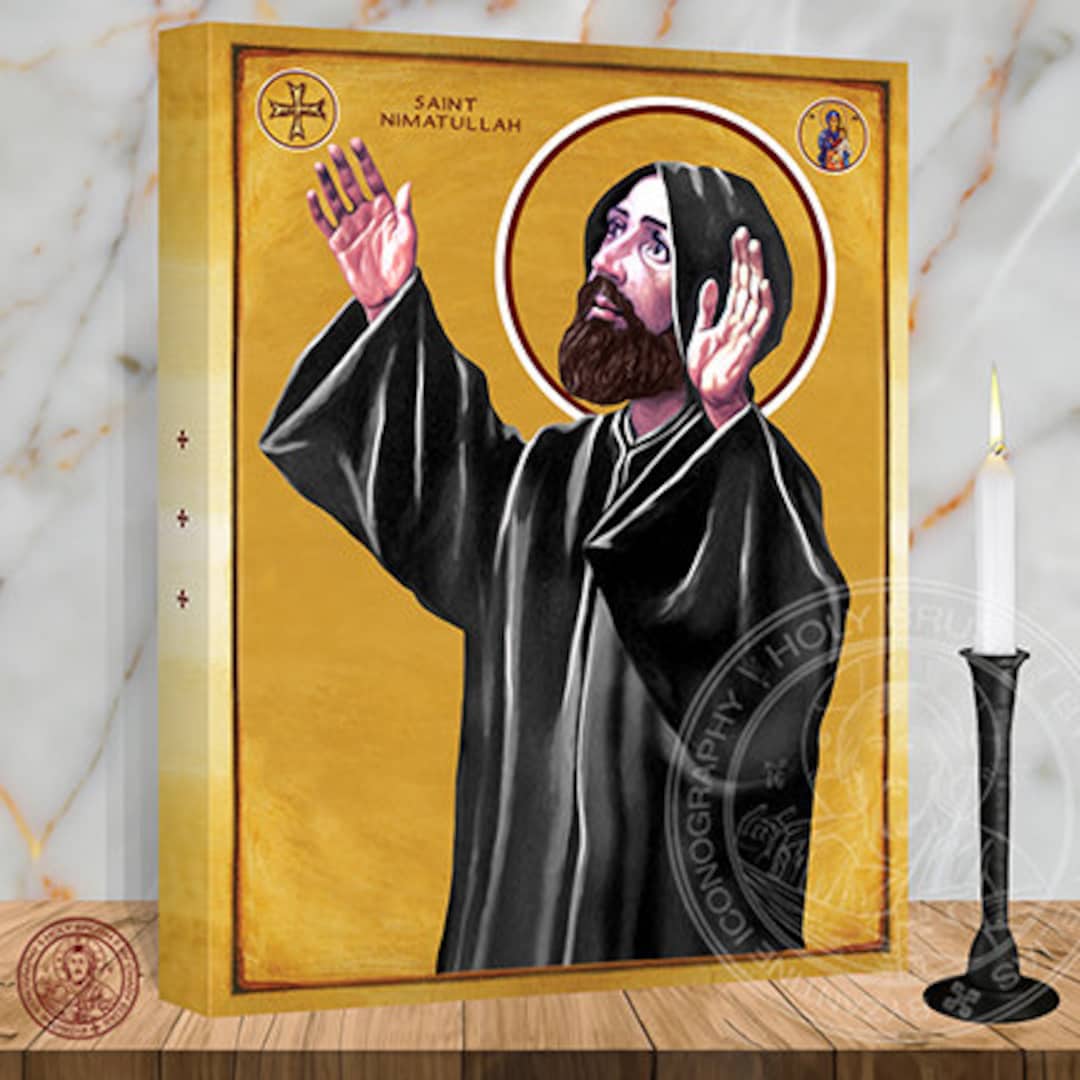 Icon of the St Nimatullah Kassab Al Hardini Hermit and Monk ...
