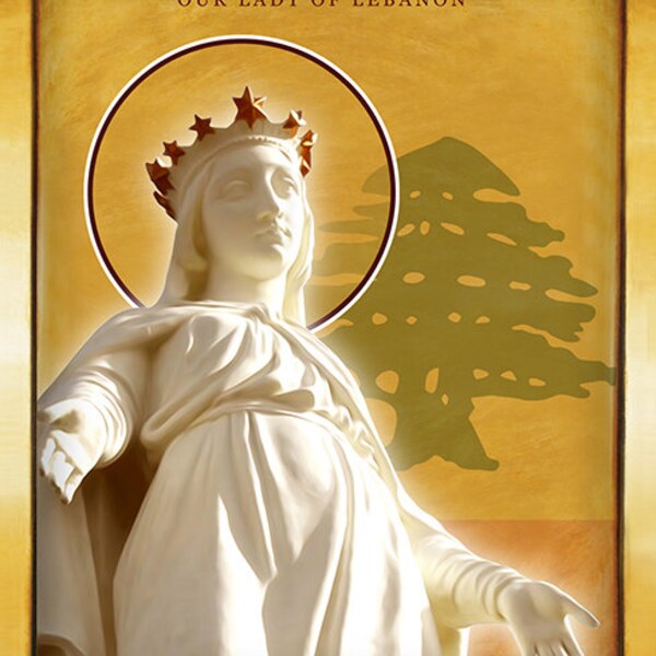 Our Lady of Lebanon Statue - Etsy