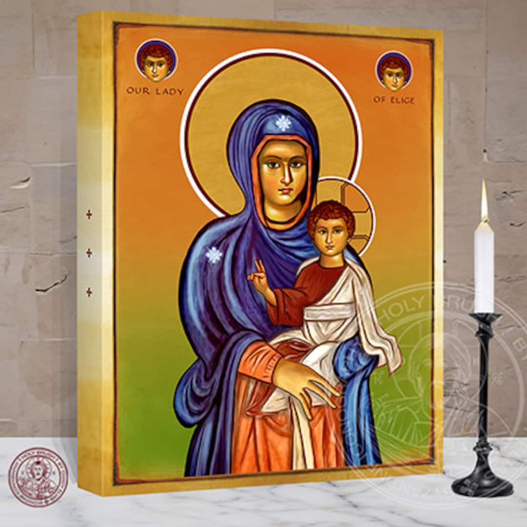 Icon of Our Lady of Elige - Our Lady of the Maronite - Ilige - Elij ...