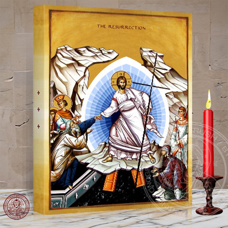 The Resurrection of Jesus Christ Icon. Harrowing of Hell Icon, Pascha ...