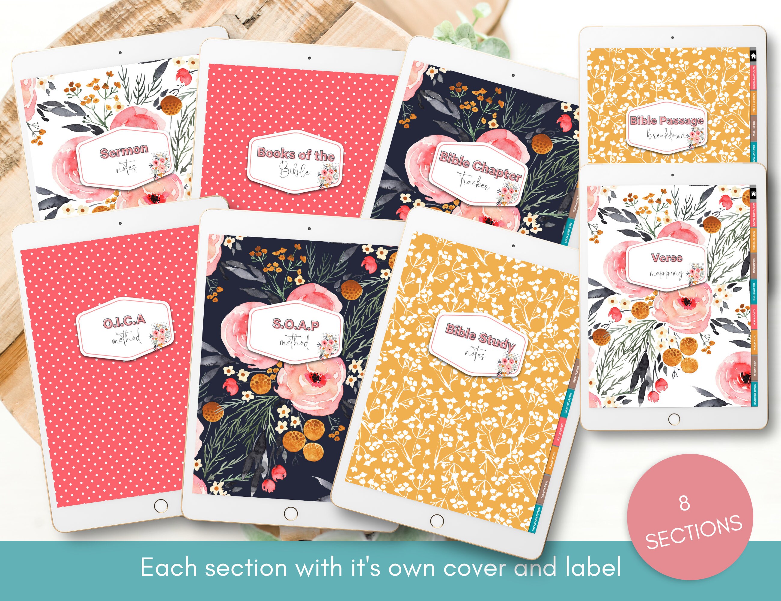 Bible Study Journal | SOAP Method | Verse Mapping | Sermon Notes ...