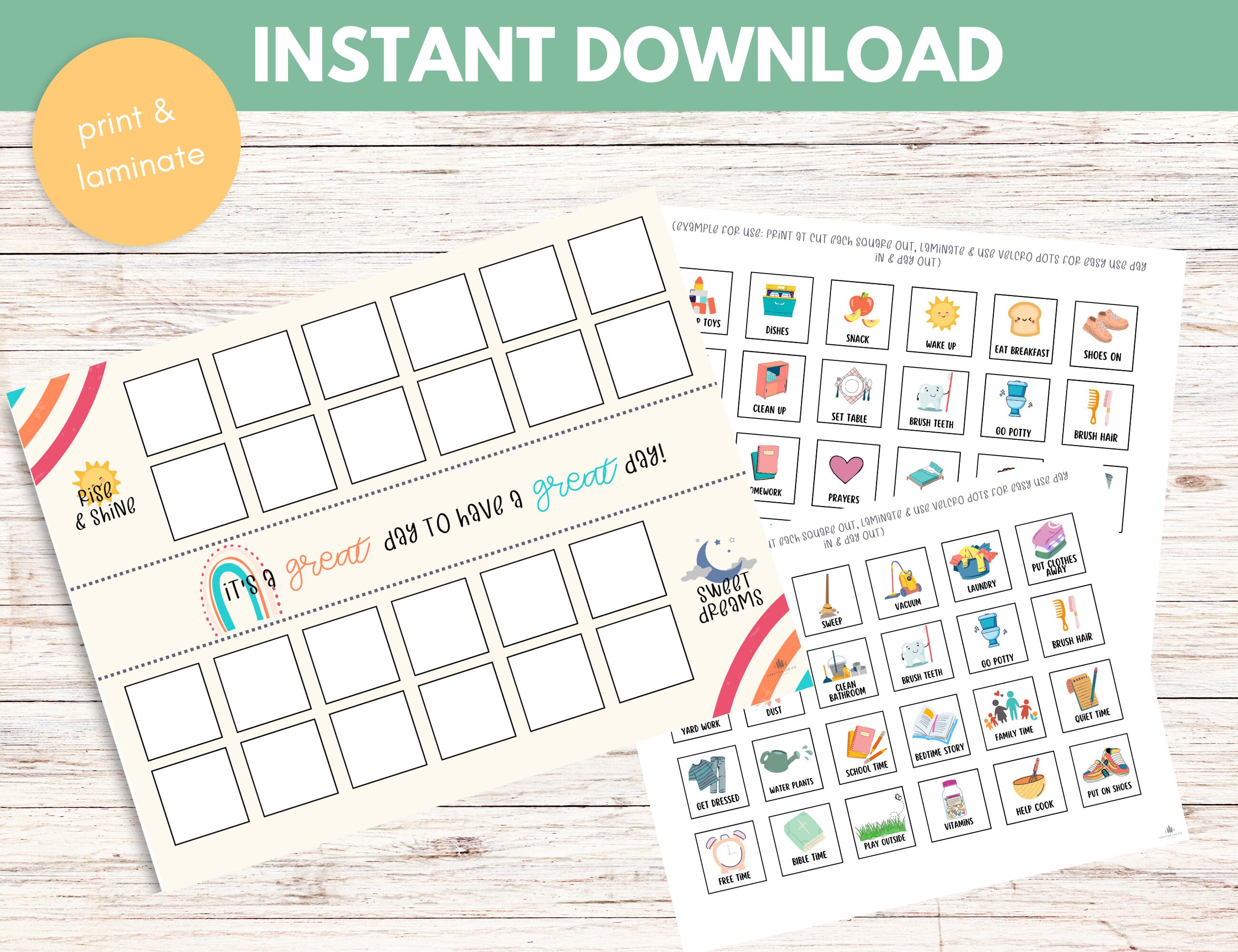 Morning and Evening Routine Chart | Bedtime Routine | Kids Schedule ...