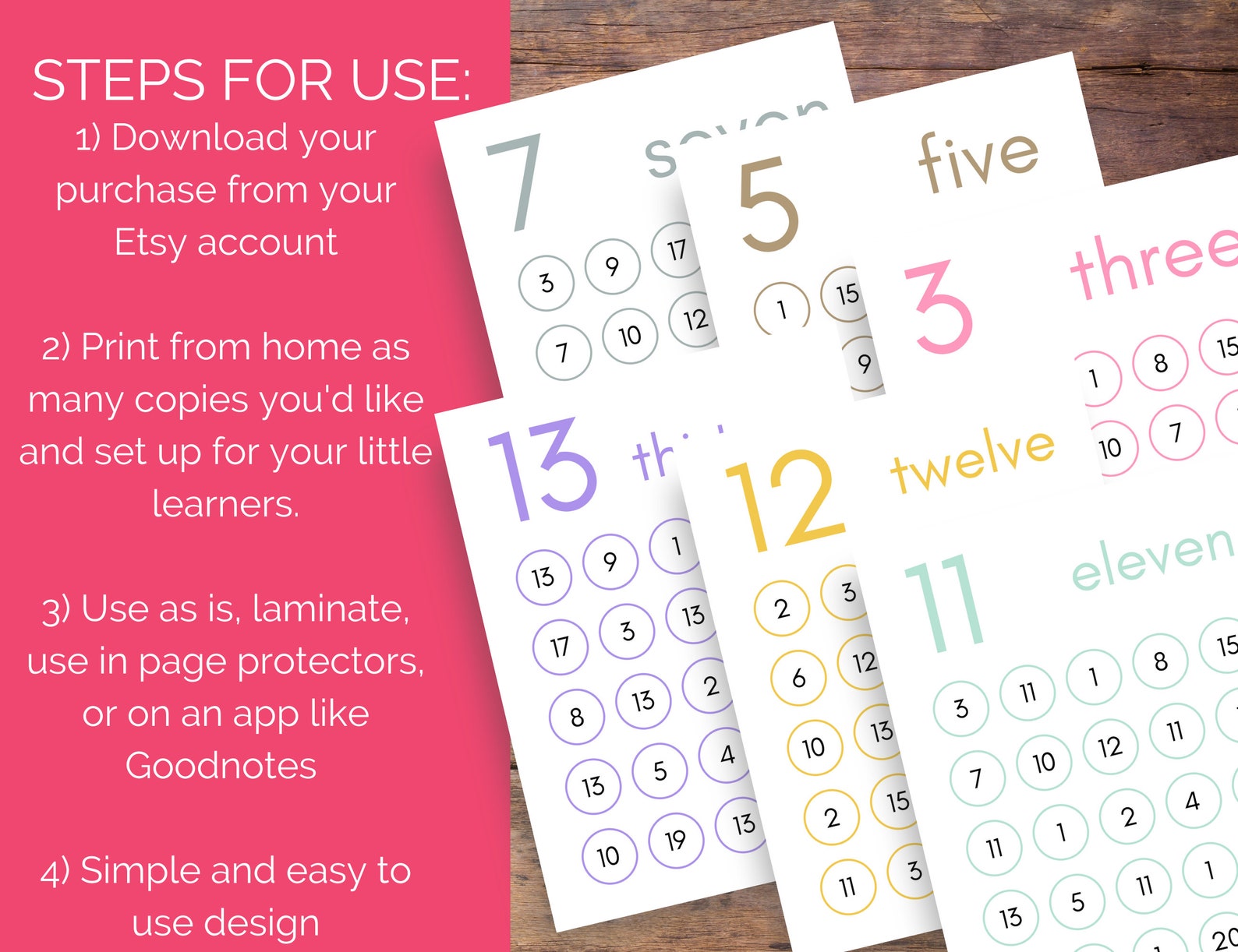 Number Dot Worksheets | Find the Number | Montessori | Homeschool ...