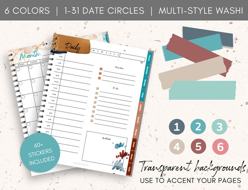 UNDATED DIGITAL PLANNER for Goodnotes, Notability, Noteshelf Multi ...