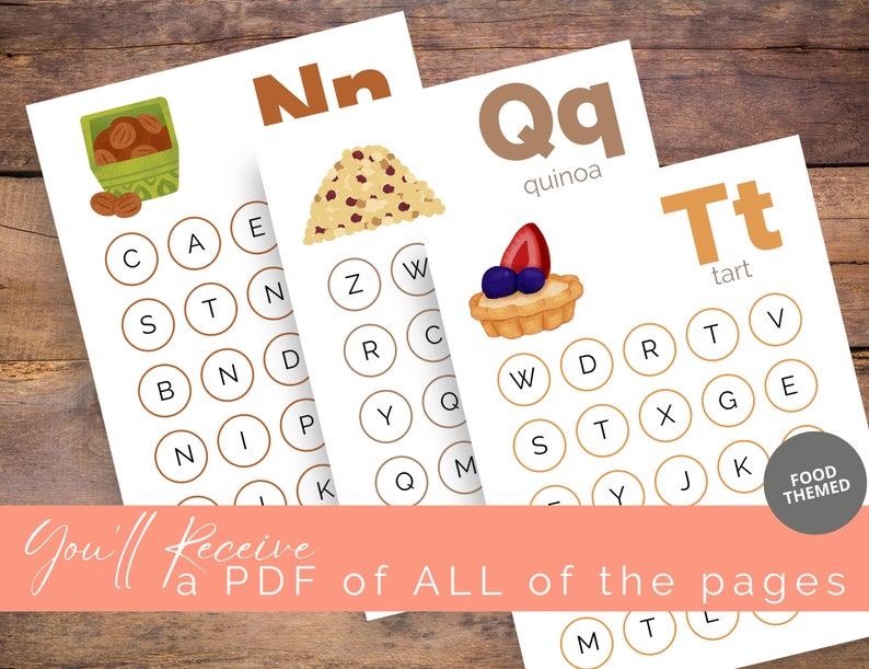 ABC Dot Worksheets Find the Letter Montessori Homeschool Preschool ...