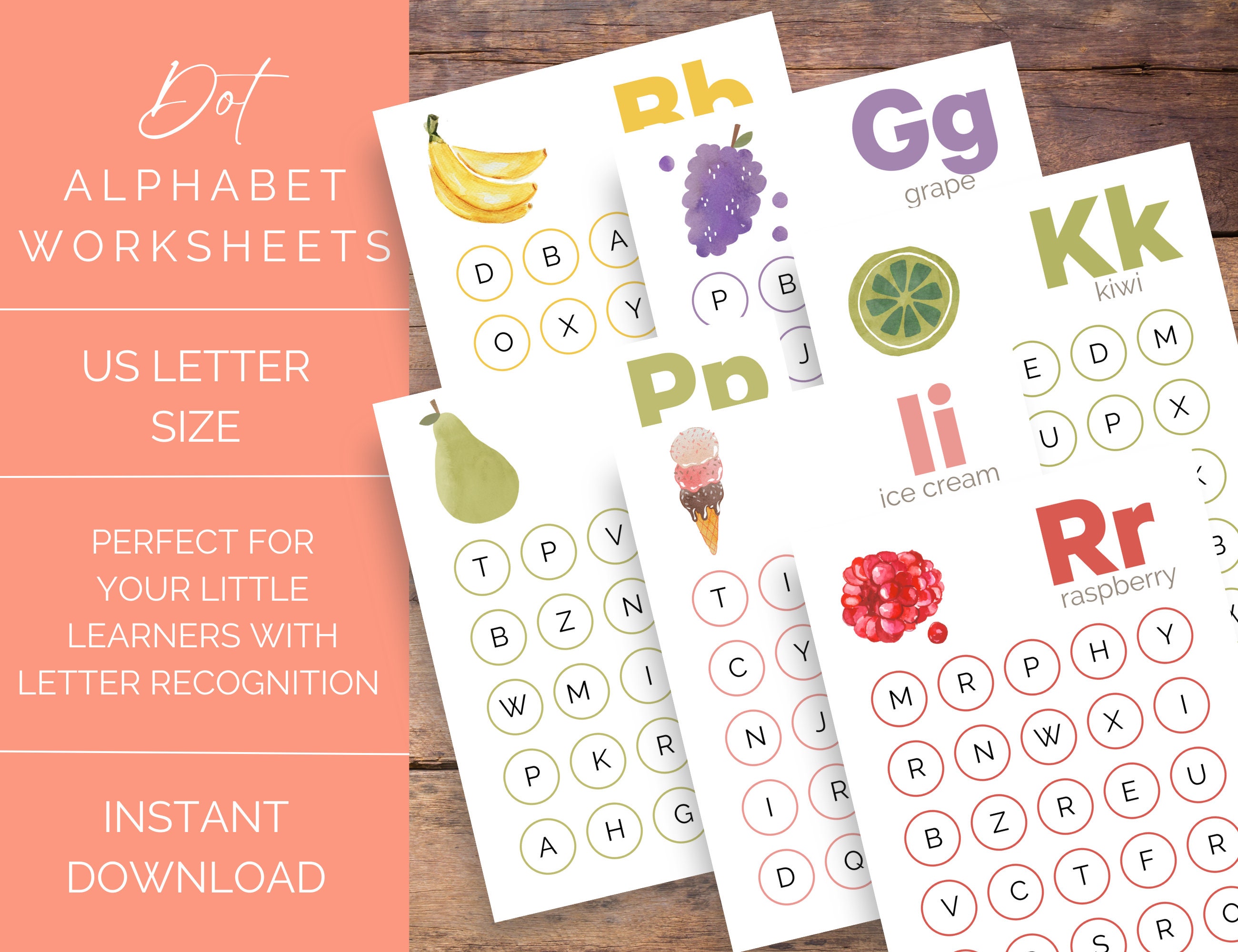 ABC Dot Worksheets | Find the Letter | Montessori | Homeschool ...