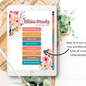Bible Study Journal | SOAP Method | Verse Mapping | Sermon Notes ...