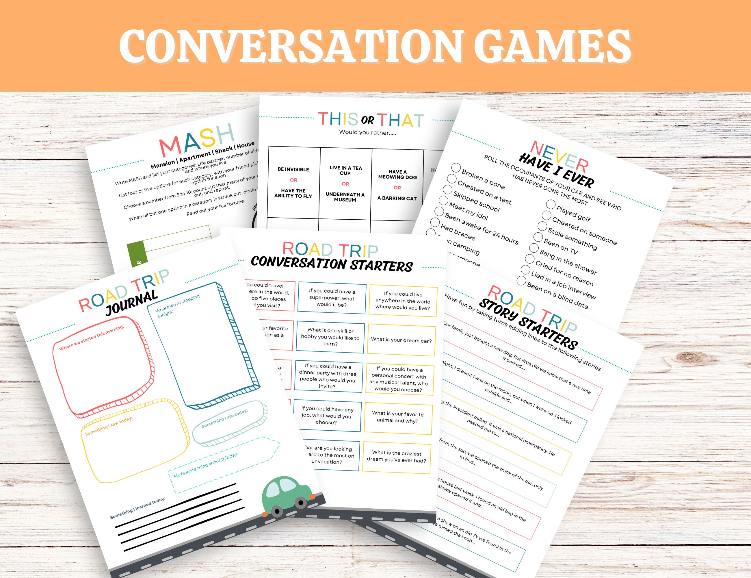 Ultimate Road Trip Bundle | Family Games | Printable Road Trip Fun ...