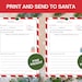 Dear Santa Letter Printable Christmas Wish List Holiday Wish List Kids ...