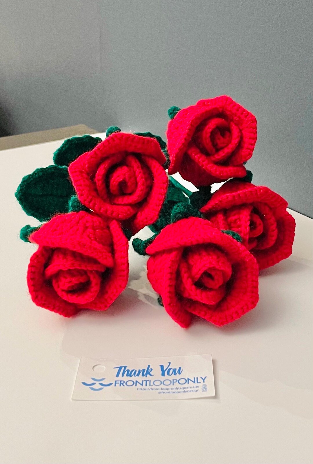 Handmade Crochet Red Rose – Forever Valentine's Day Flower - Etsy