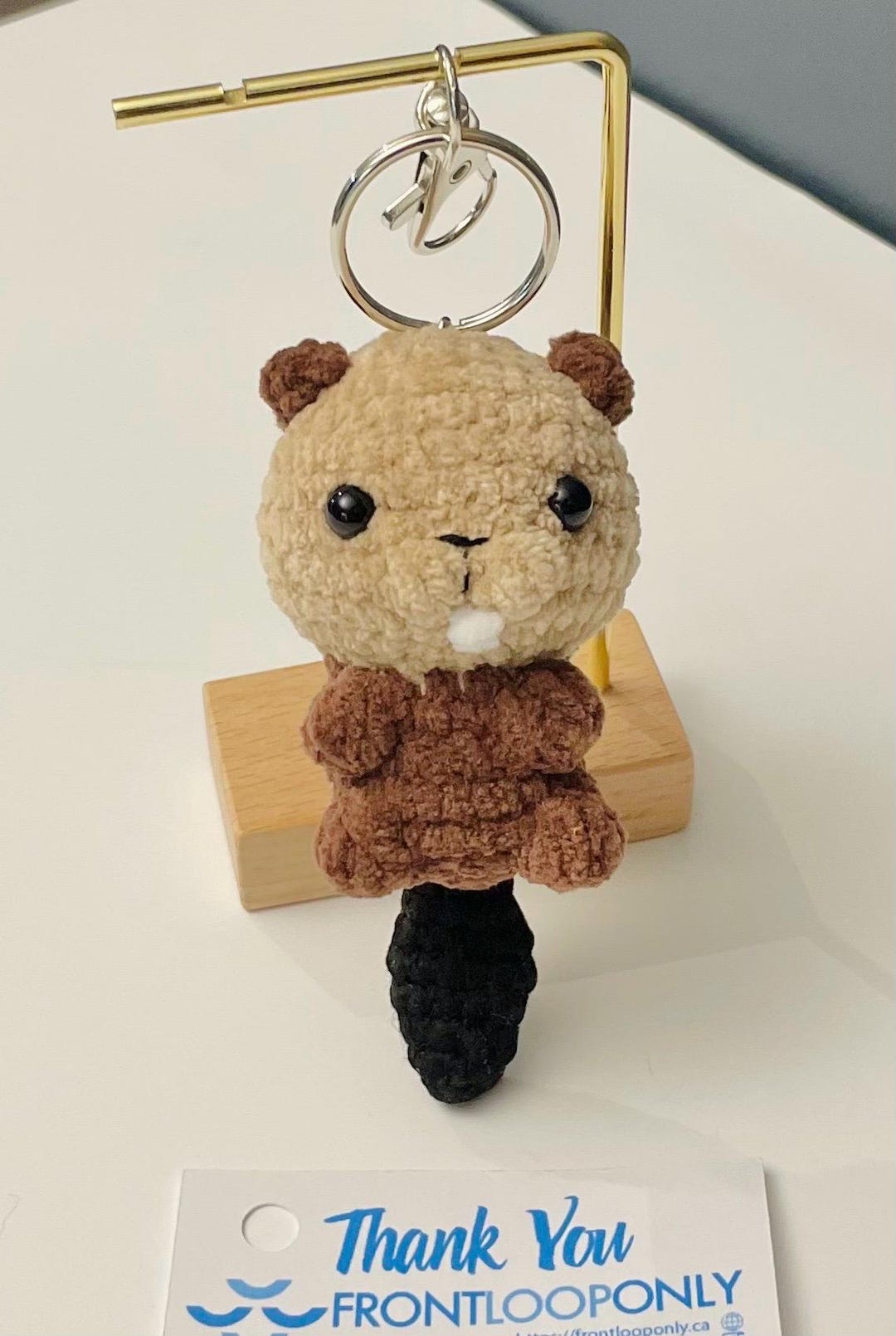 Crochet Beaver Keychain – Handmade Amigurumi Couple Gift - Etsy