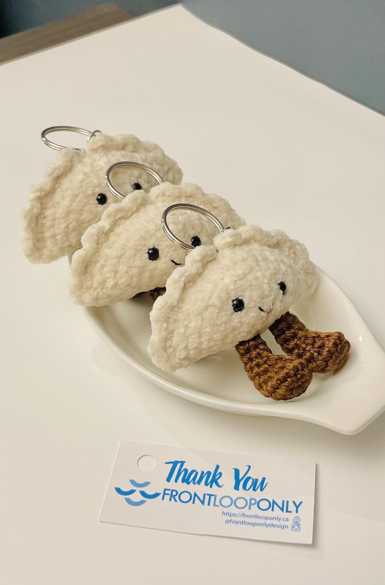 Crochet Dumpling or Sushi or Onigiri – Adorable Foodie Keychain - Etsy