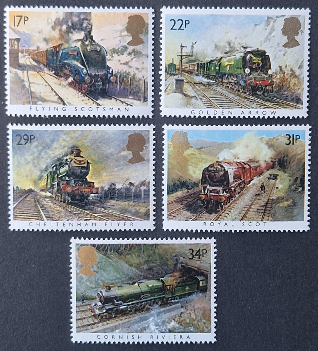 Great Britain 1985 Famous Trains - Set of 5 Mint Stamps - Collecting ...