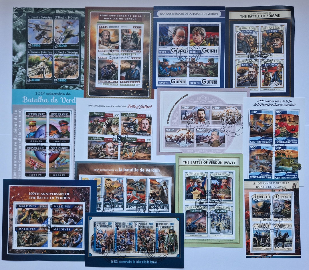 Wwi/world War One Postage Stamps - off Paper - 50 Different - for ...