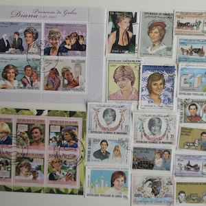 Diana, Princess of Wales Postage Stamps - 25 to 200 Different - USED ...