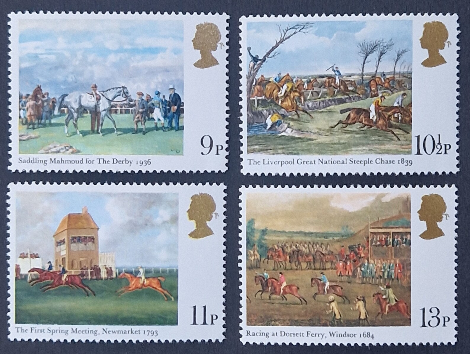 Great Britain 1979 Horseracing Paintings - Set of 4 Mint Stamps ...