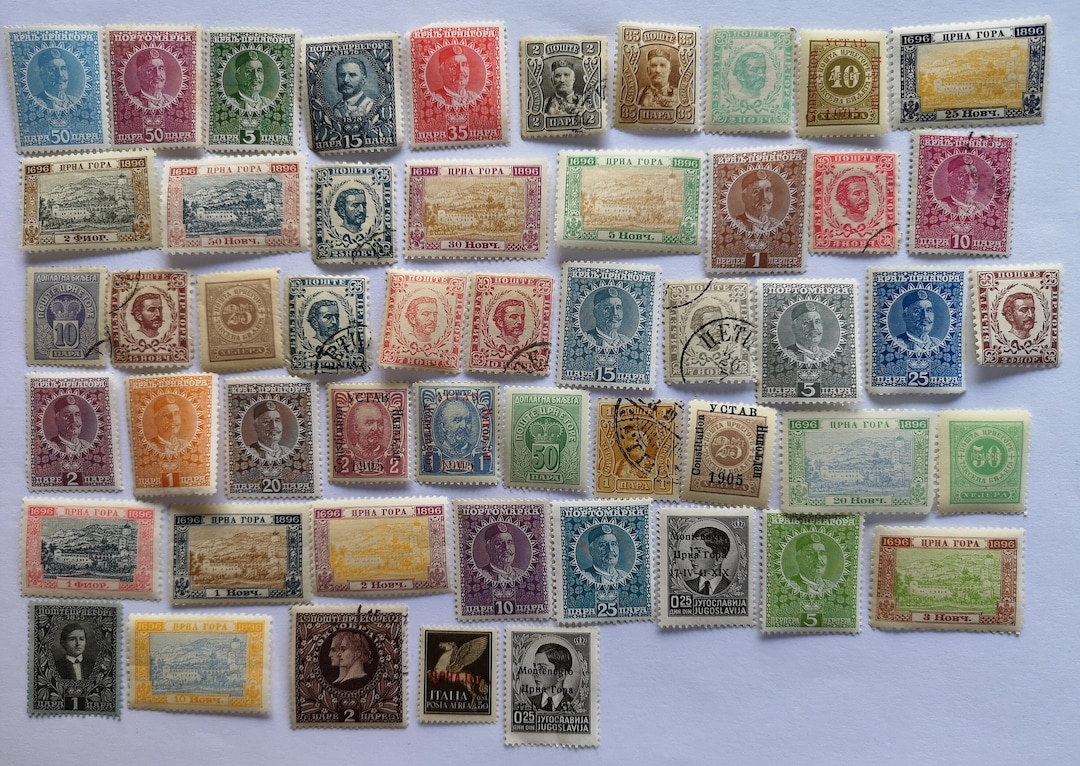 Montenegro Postage Stamps - USED & off Paper - 50 and 100 Different ...