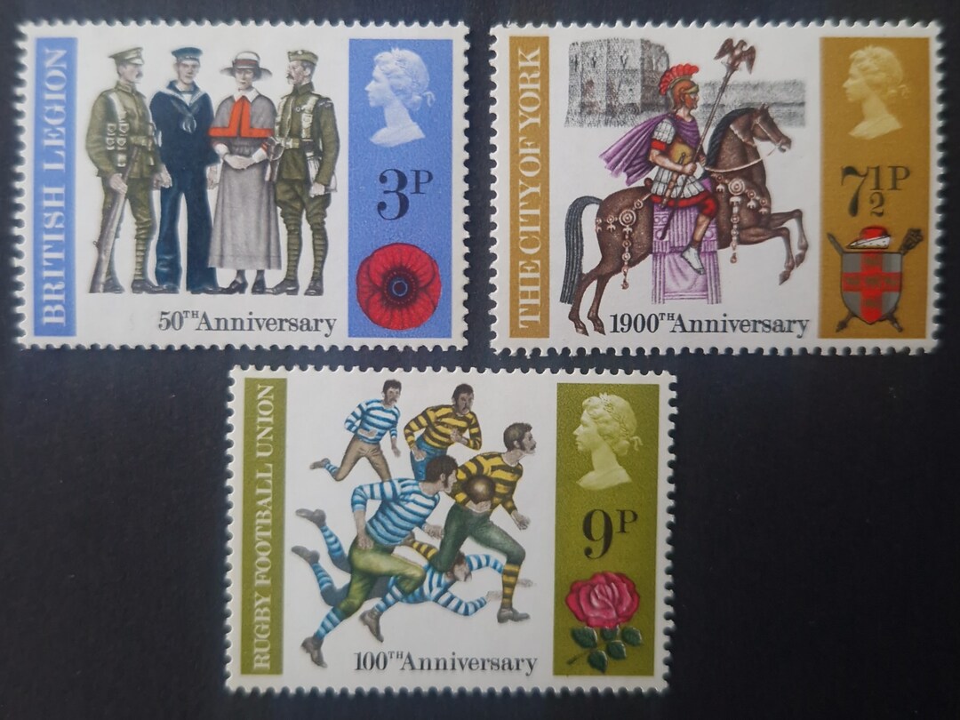 Great Britain 1971 Anniversaries - Set of 3 Mint Stamps - Collecting ...