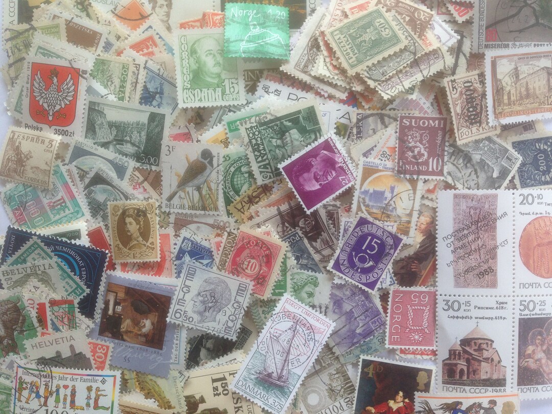 Europe Postage Stamps - 5000 Different - USED and off Paper ...