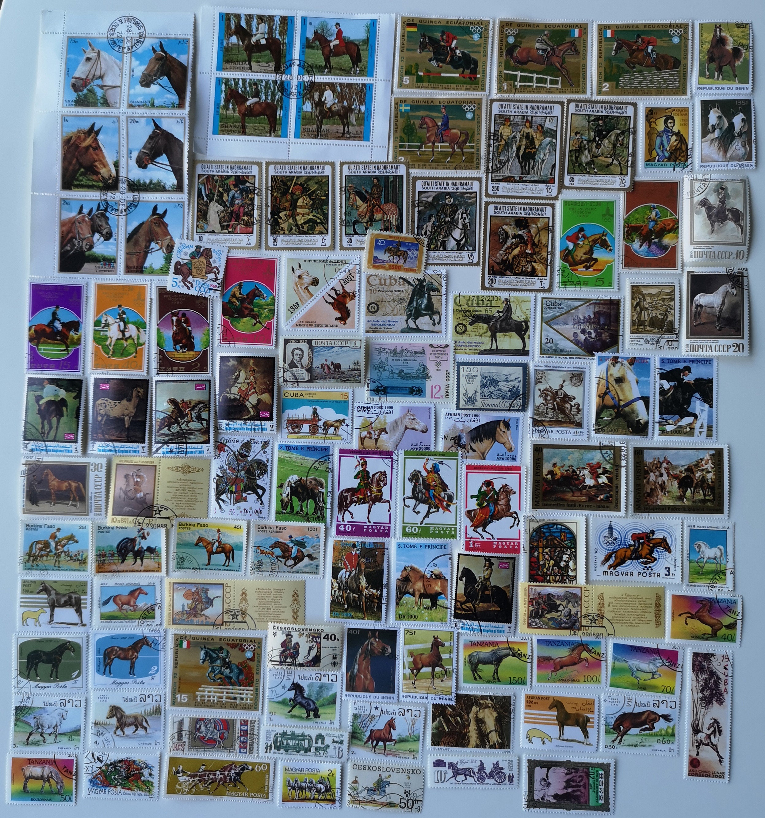 Horse Postage Stamps 100 to 1000 Different USED & off - Etsy