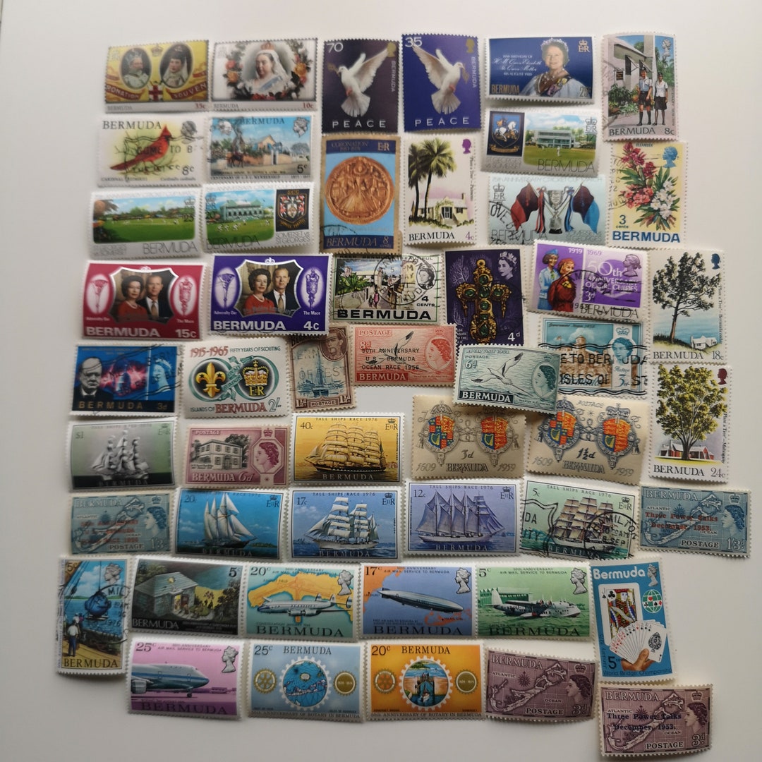 Bermuda Postage Stamps USED & off Paper 50 to 500 - Etsy