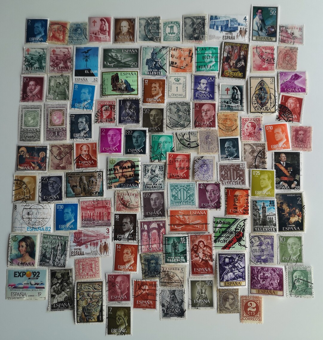 Spain Postage Stamps - USED & off Paper - 100 to 2000 Different - for ...