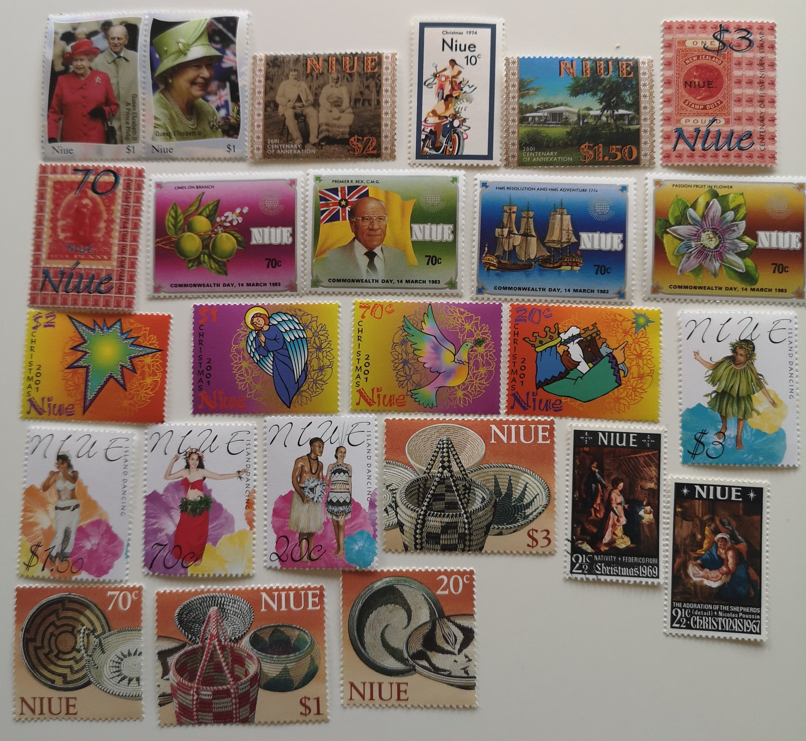 Niue Postage Stamps USED & off Paper 25 to 300 Different Collecting ...