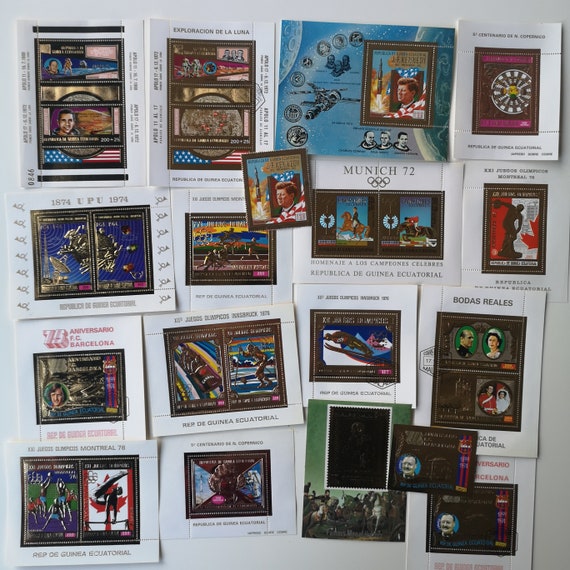 Gold Postage Stamps 25 Different USED & off Paper - Etsy