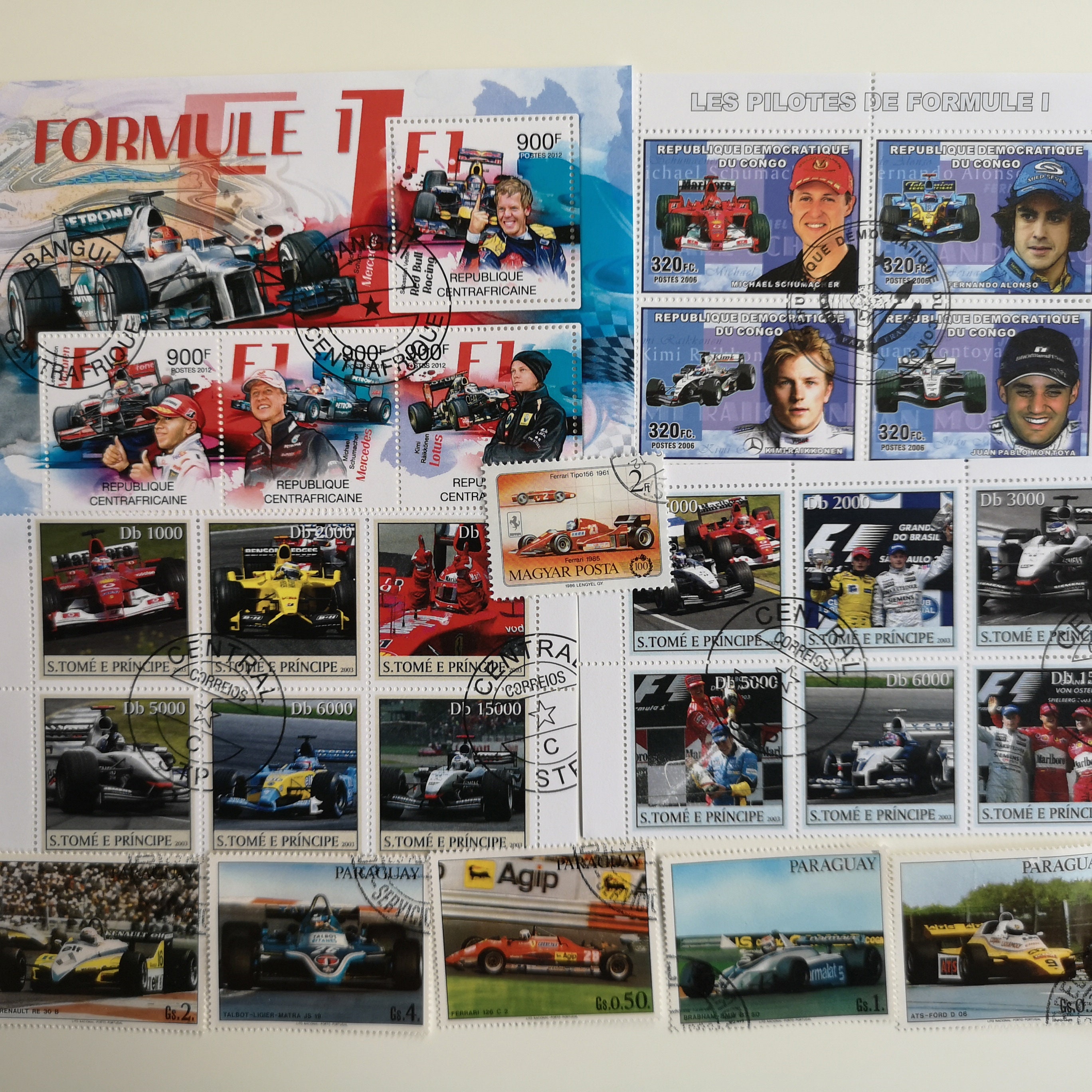 Formula One Cars Postage Stamps 25 Different USED & off - Etsy
