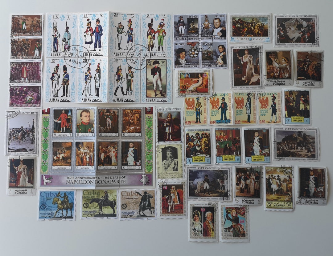 Napoleon Bonaparte on Postage Stamps - 50 to 200 Different - USED & off ...