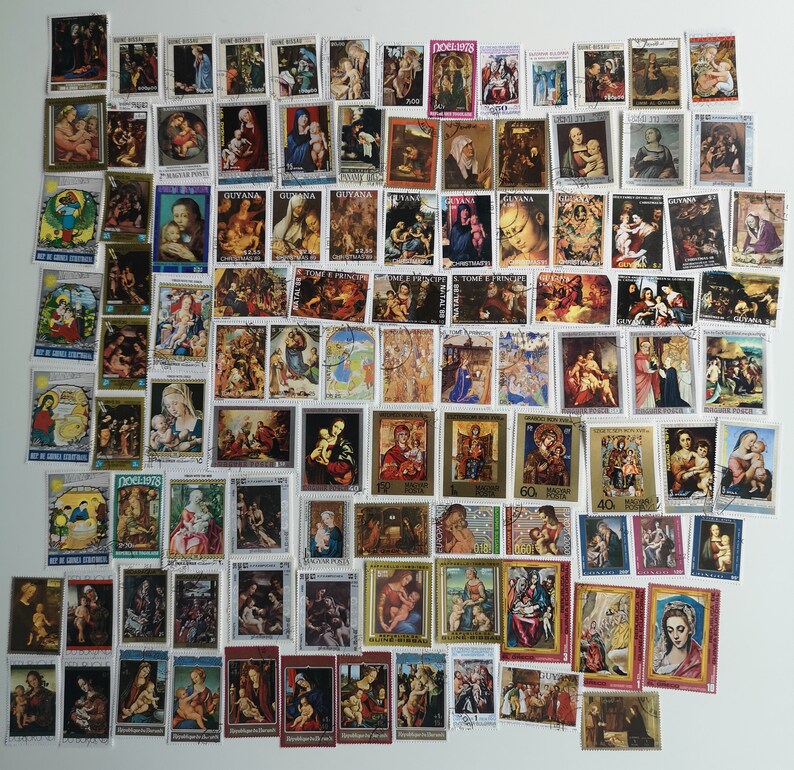 Nativity Scenes on Postage Stamps - 100 to 300 Different - USED & off ...