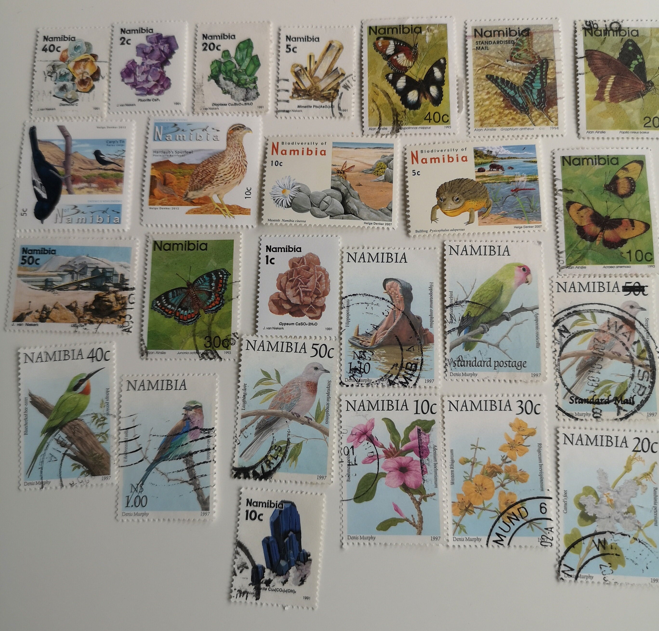 Namibia Postage Stamps - USED & off Paper - 25 to 200 Different ...