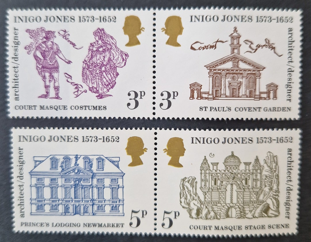 Great Britain 1973 400th Birth Anniversary Inigo Jones - Set of 4 Mint ...