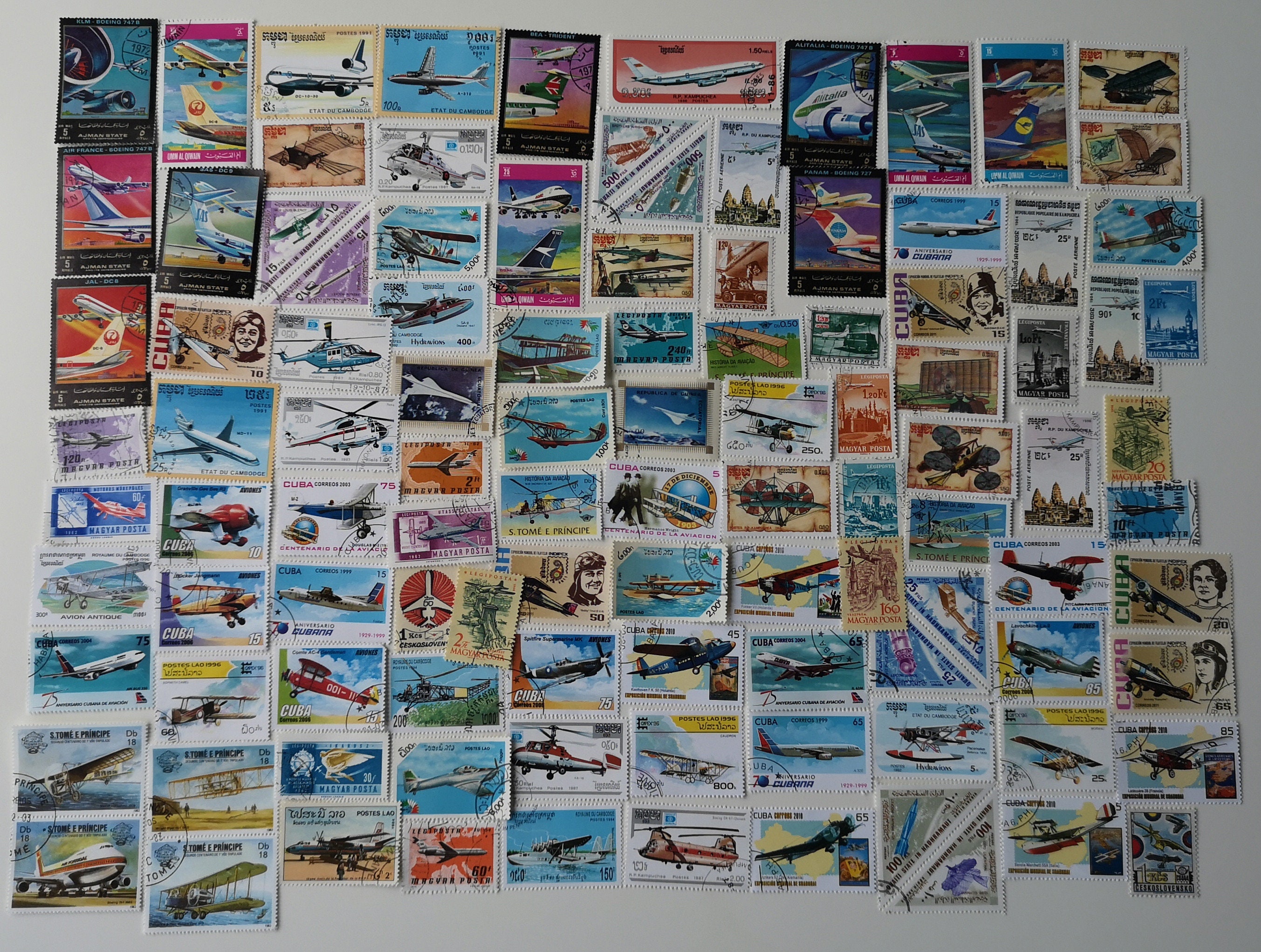 Planes/aircraft/aviation Postage Stamps - USED & off Paper - 100 to ...