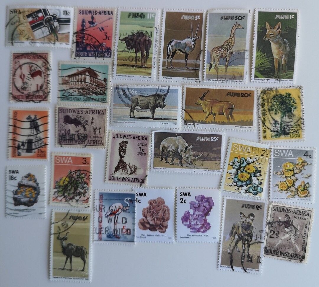 South West Africa Postage Stamps - USED & off Paper - 25 to 300 ...
