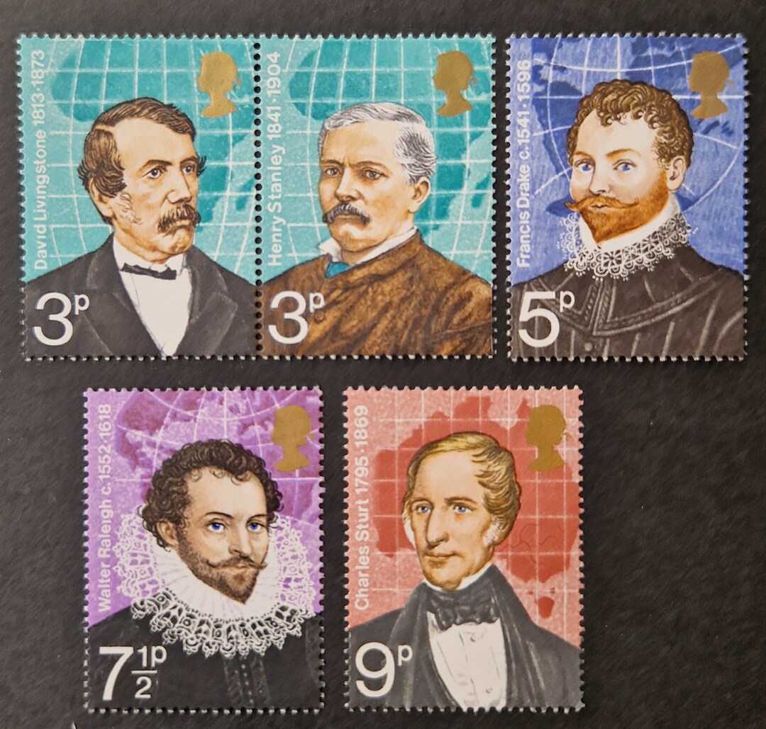 Great Britain 1973 British Explorers Set of 5 Mint Stamps - Collecting, Crafting, Collage ...