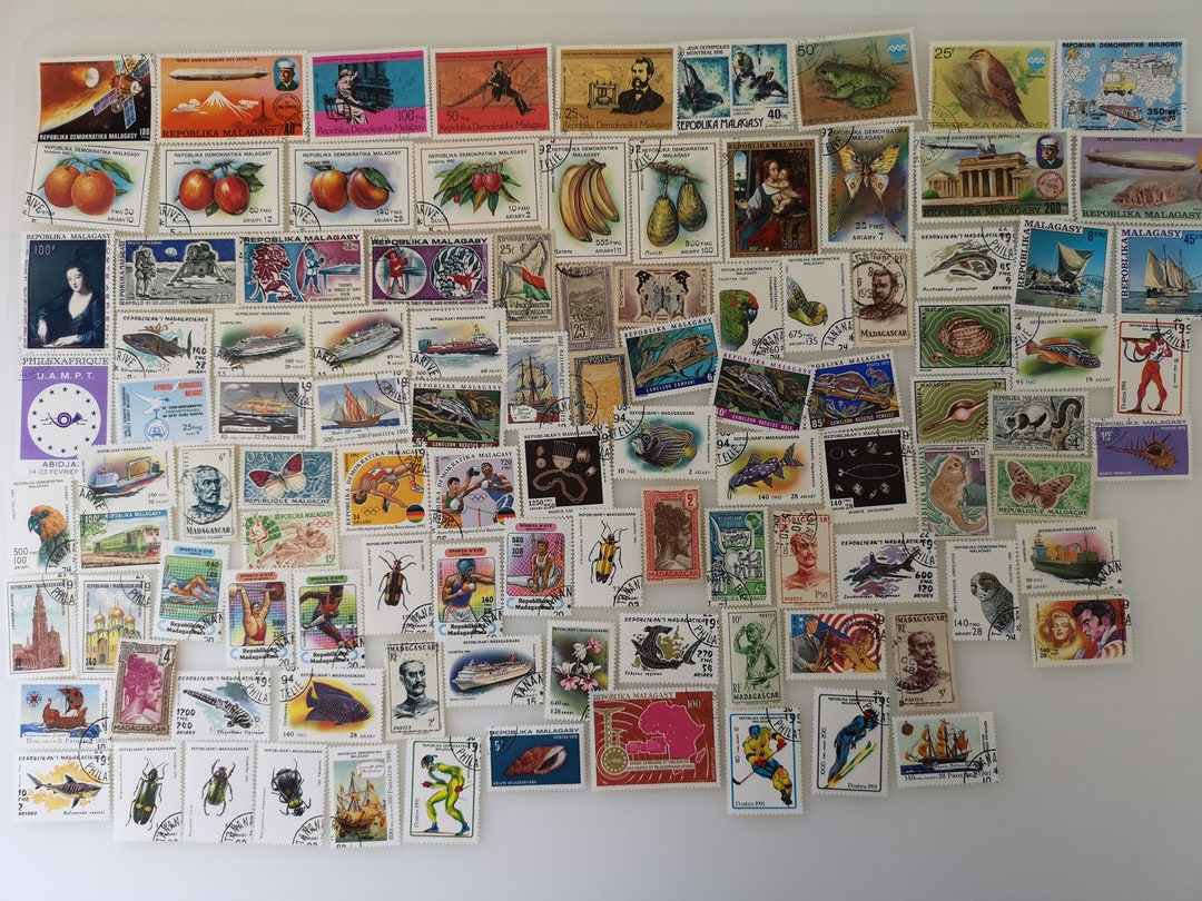 Madagascar and Malagasy Postage Stamps - USED & off Paper - 100 to 500 ...