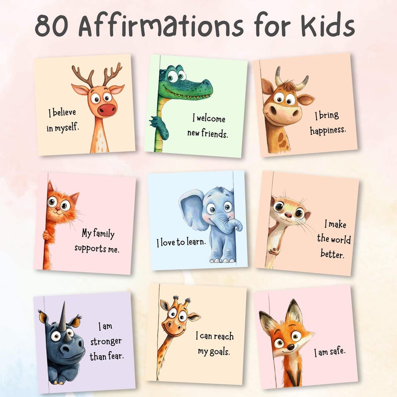 Affirmation Cards - Etsy