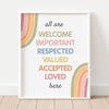 Safe Space Poster, Classroom Art Print, Art for the Classroom, Safety ...